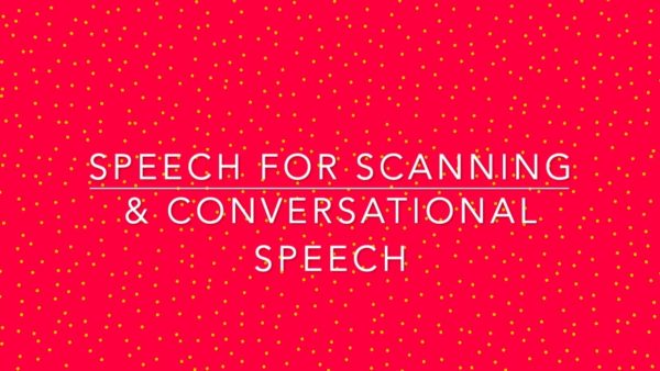 Partner Assisted Visual Scanning - Conversational Speech & Speech for ...